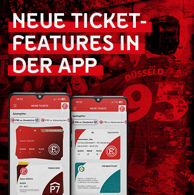 Fortuna Düsseldorf 1895: Neue Ticket-Features in der F95-App