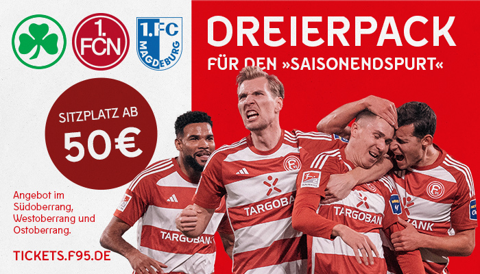 Fortuna Düsseldorf 1895: Fortuna bietet Ticketbundle für Saisonendspurt an